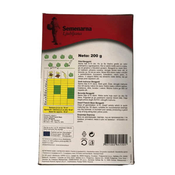 Sjeme Mahune Berggold 200g - Agros Zagreb